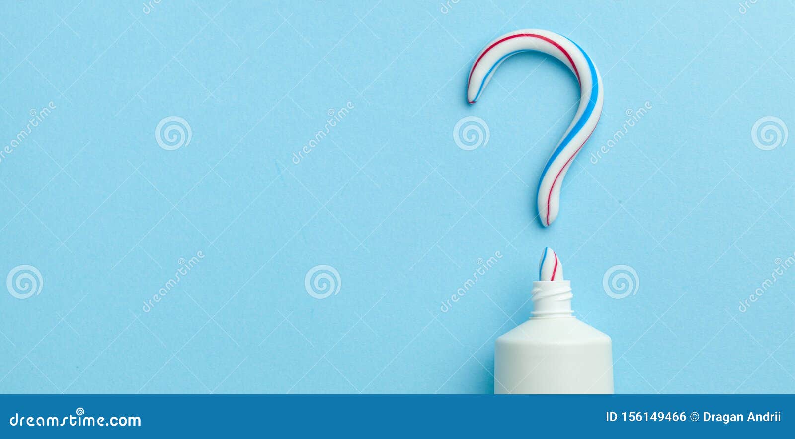 Question Mark from Toothpaste. Concept of Choosing Good Toothpaste for ...