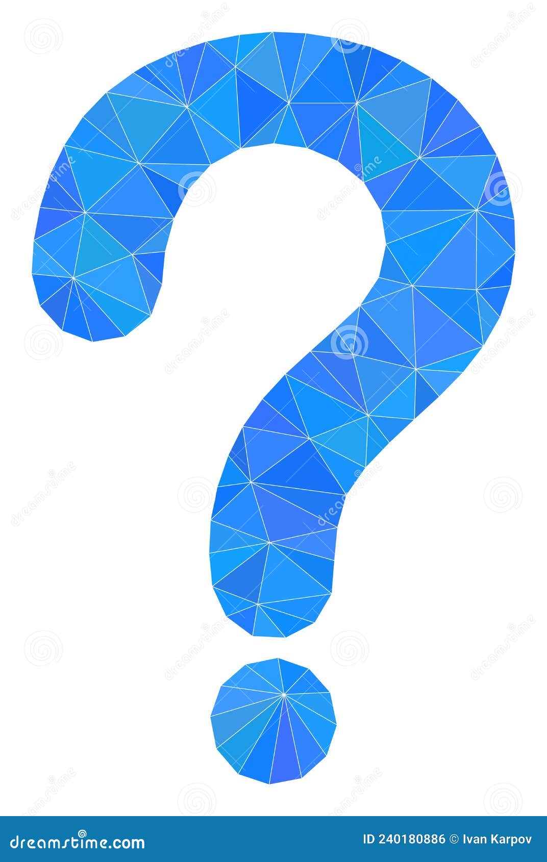 Question Mark Triangle Mocaic Icon Stock Vector - Illustration of ...