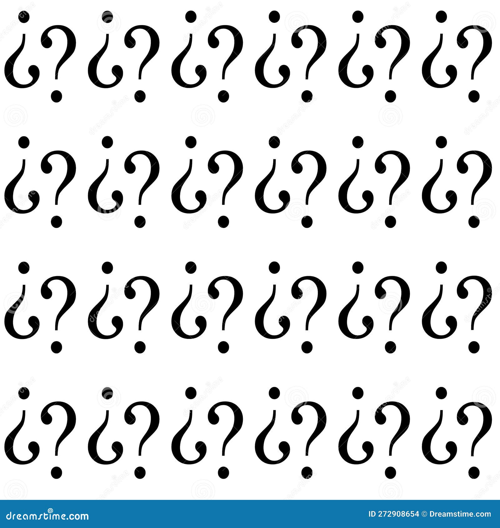 Question Mark Typographic Motif Geometric Pattern Stock Illustration ...