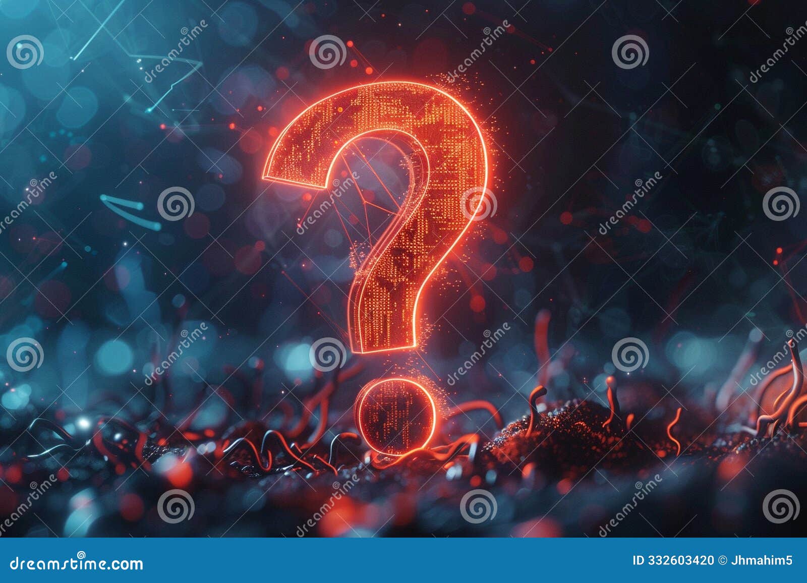 The Question Mark of the Unknown Stock Illustration - Illustration of ...