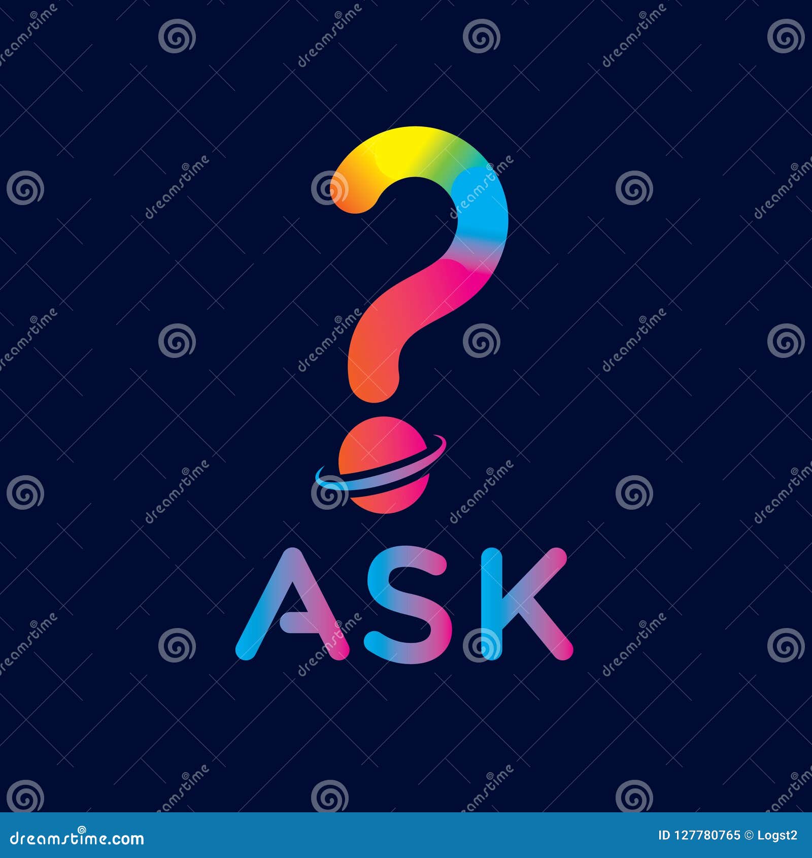 Question Mark Vector. Ask Logo Stock Vector - Illustration of logo ...