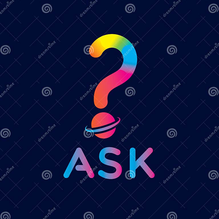 Question Mark Vector. Ask Logo Stock Vector - Illustration of logo ...