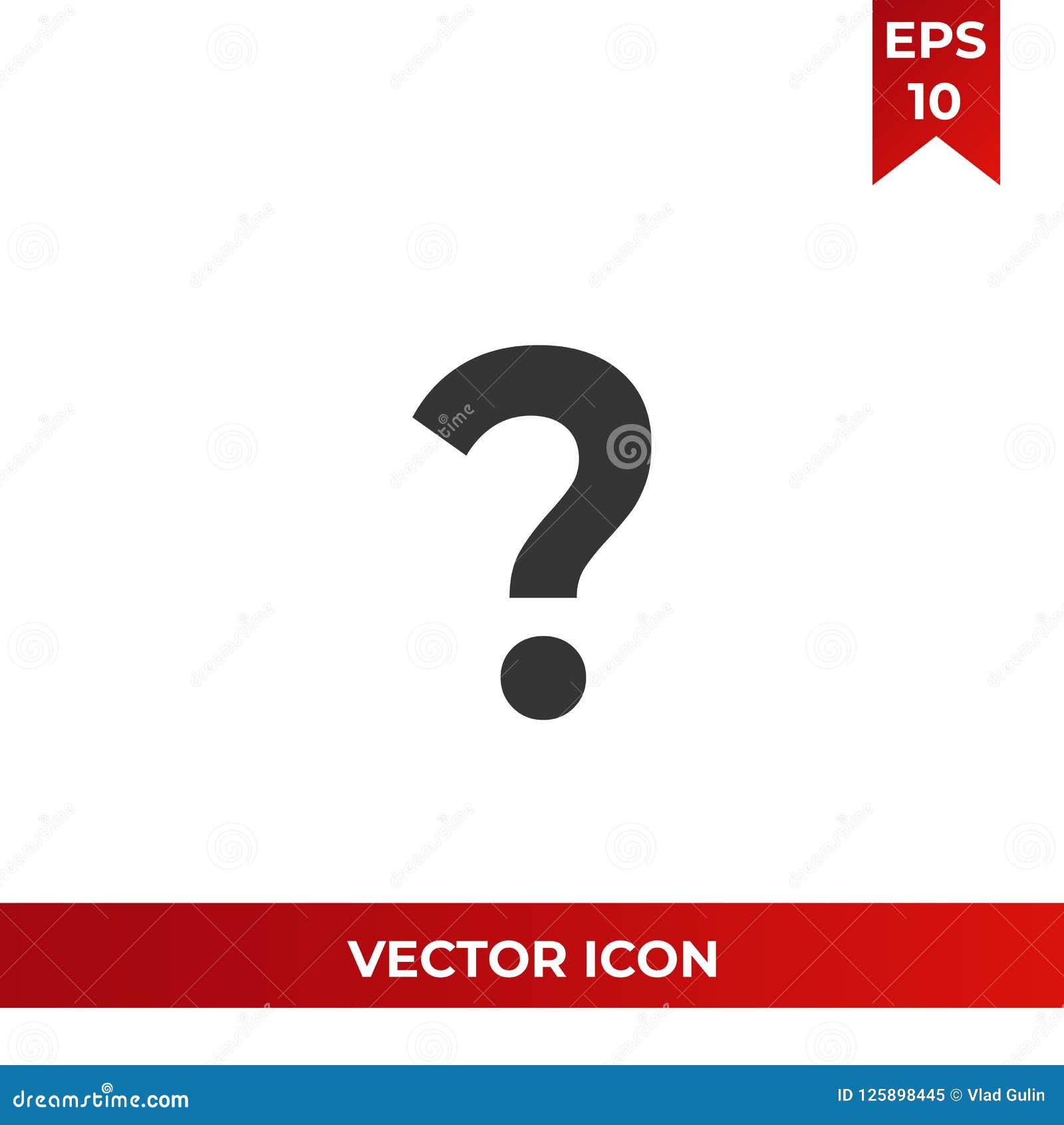 Question Mark Vector Icon, Ask Symbol. FAQ And Help Pictogram, Flat ...