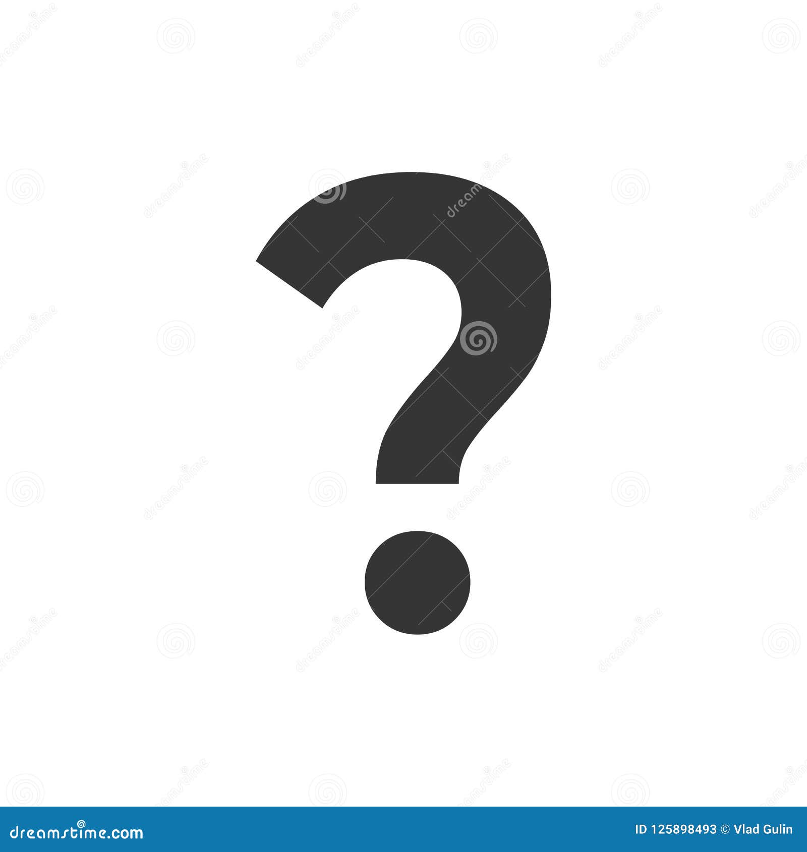Question Mark Vector Icon, Ask Symbol. FAQ And Help Pictogram, Flat ...
