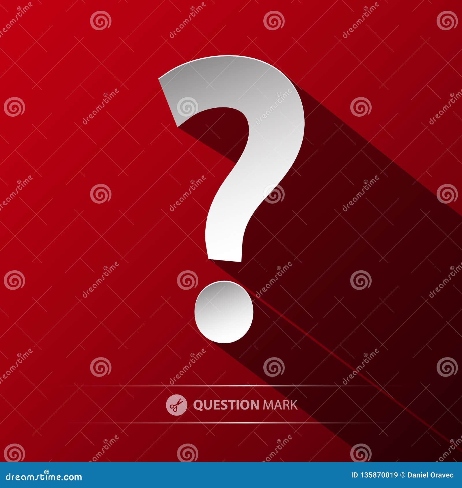 Question Mark Vector Symbol. Paper Cut Icon Stock Vector - Illustration ...