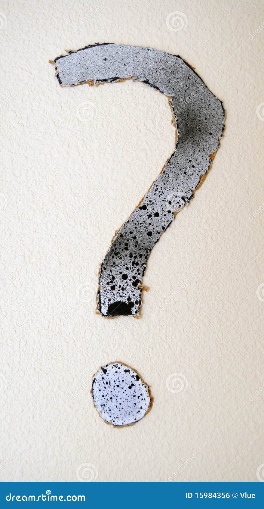 Question Mark on Wall stock photo. Image of symbol, idea - 15984356