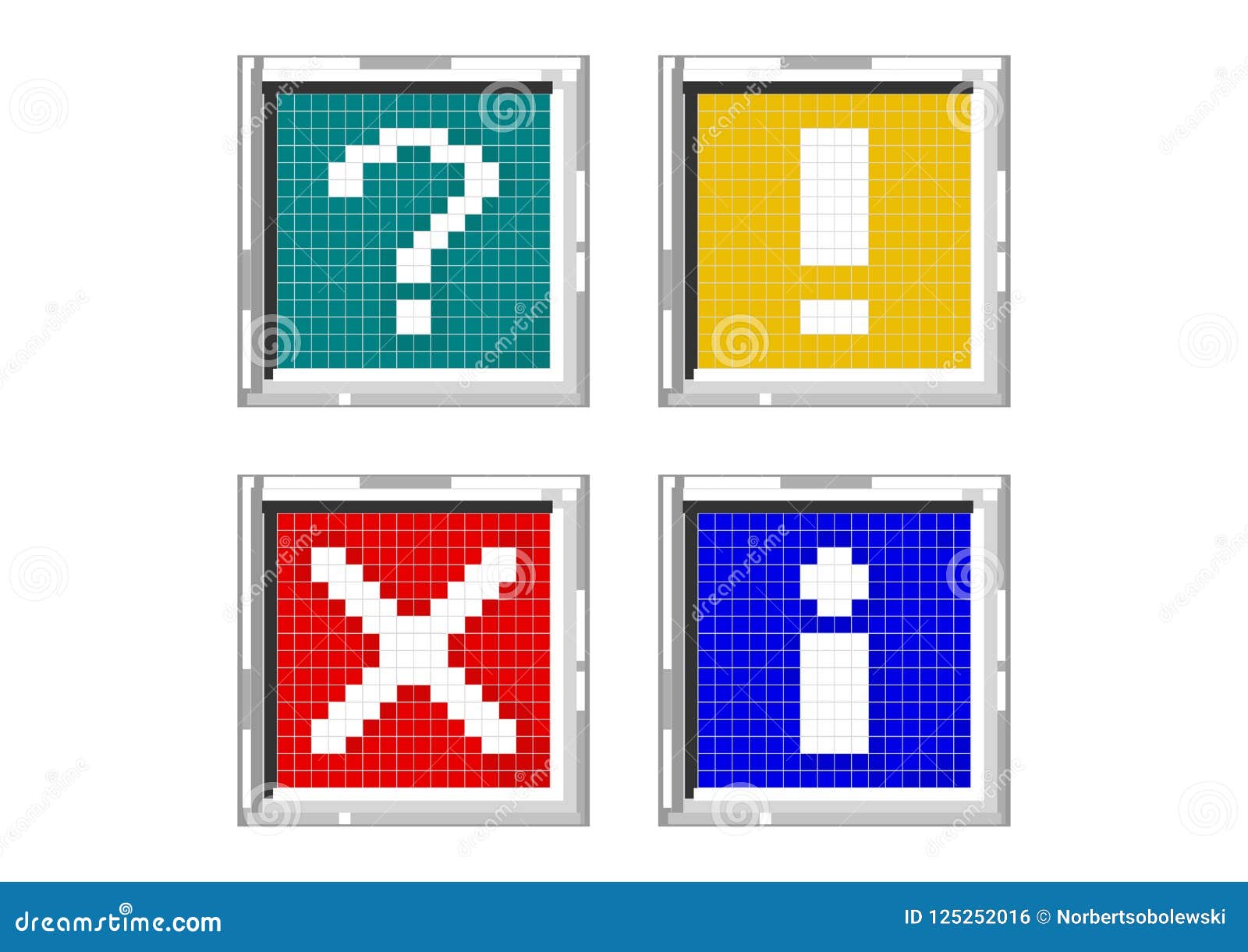 Question Mark, Warning, Error And Info Icon. Vector Illustration ...