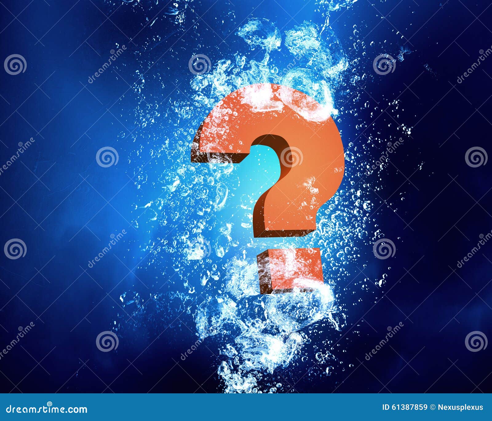 Question mark in water stock image. Image of sink, unknown - 61387859