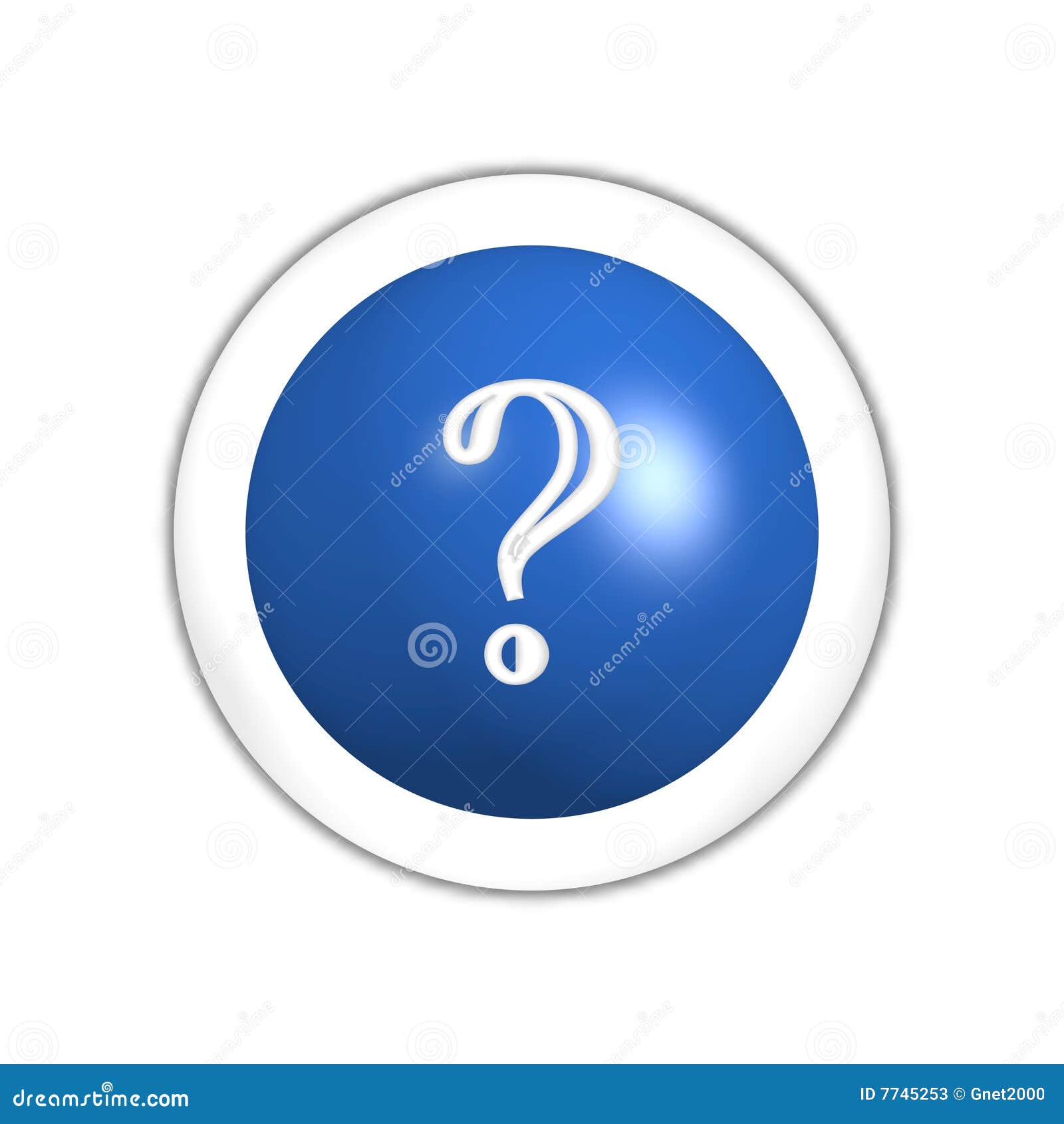 Question mark web button stock illustration. Illustration of data - 7745253