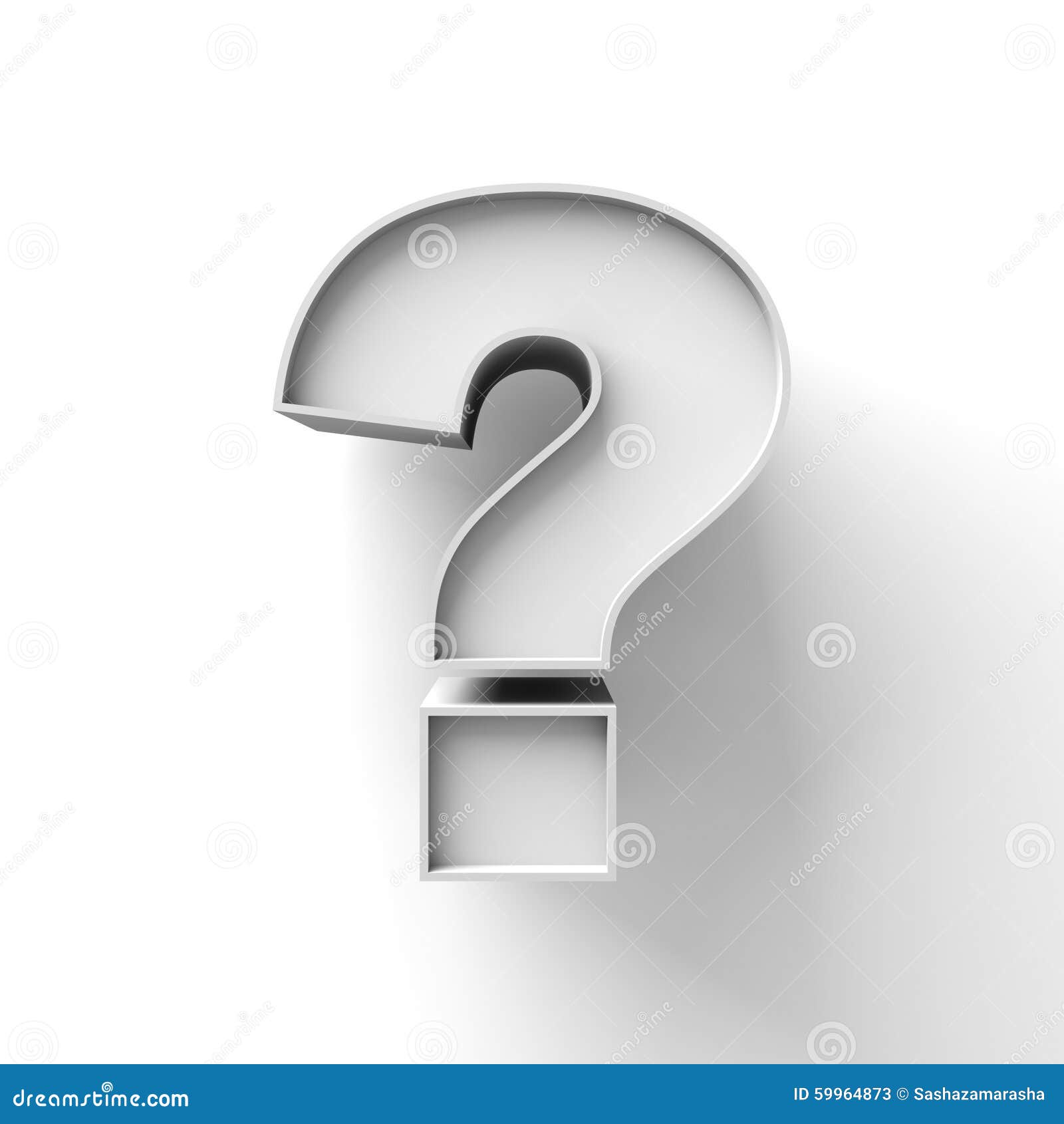 Question Mark on White Background Stock Illustration - Illustration of ...