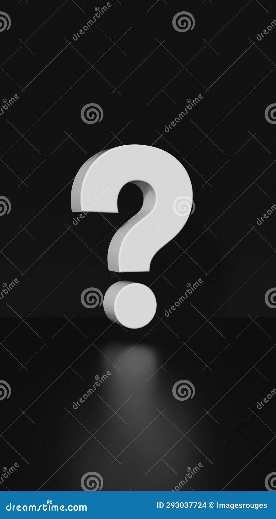 Question Mark White on Black Background Stock Illustration ...
