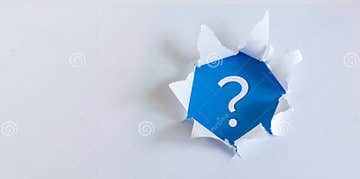 Question Mark on a White Sheet Stock Photo - Image of education, choice ...