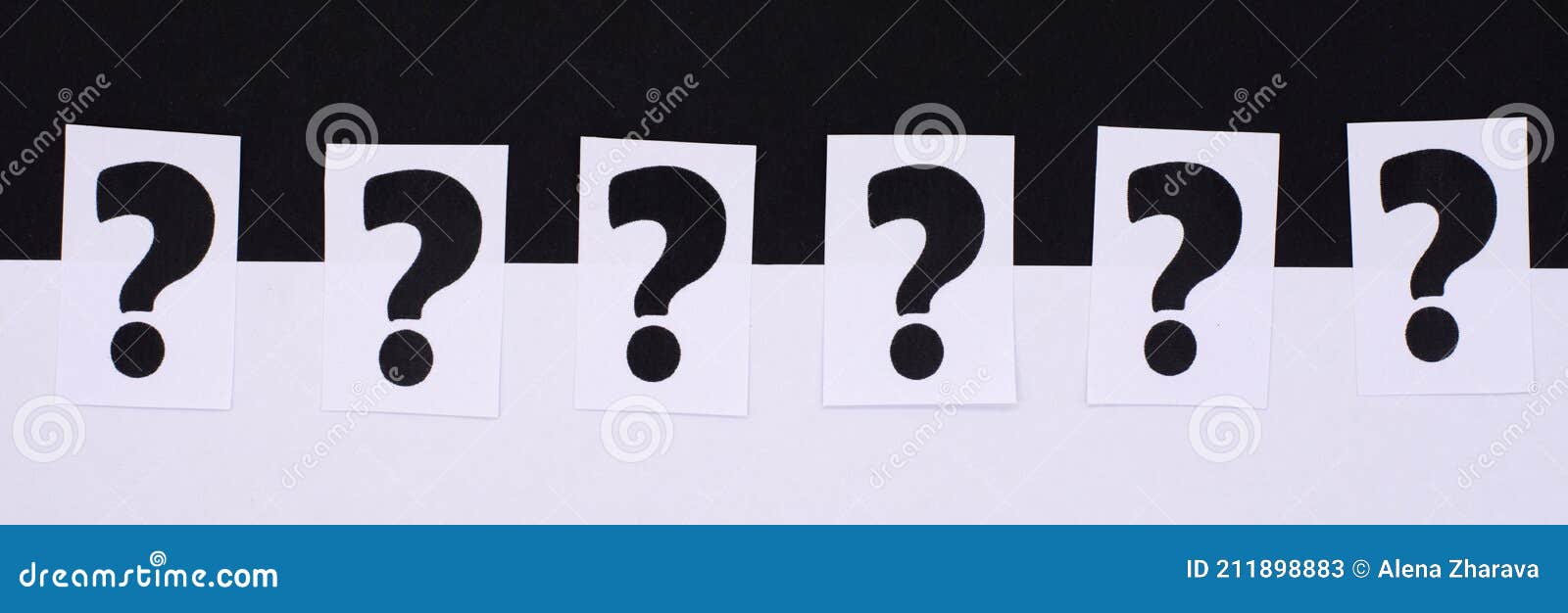 A Question Mark on a White Sheet a Black White Background . FAQ ...