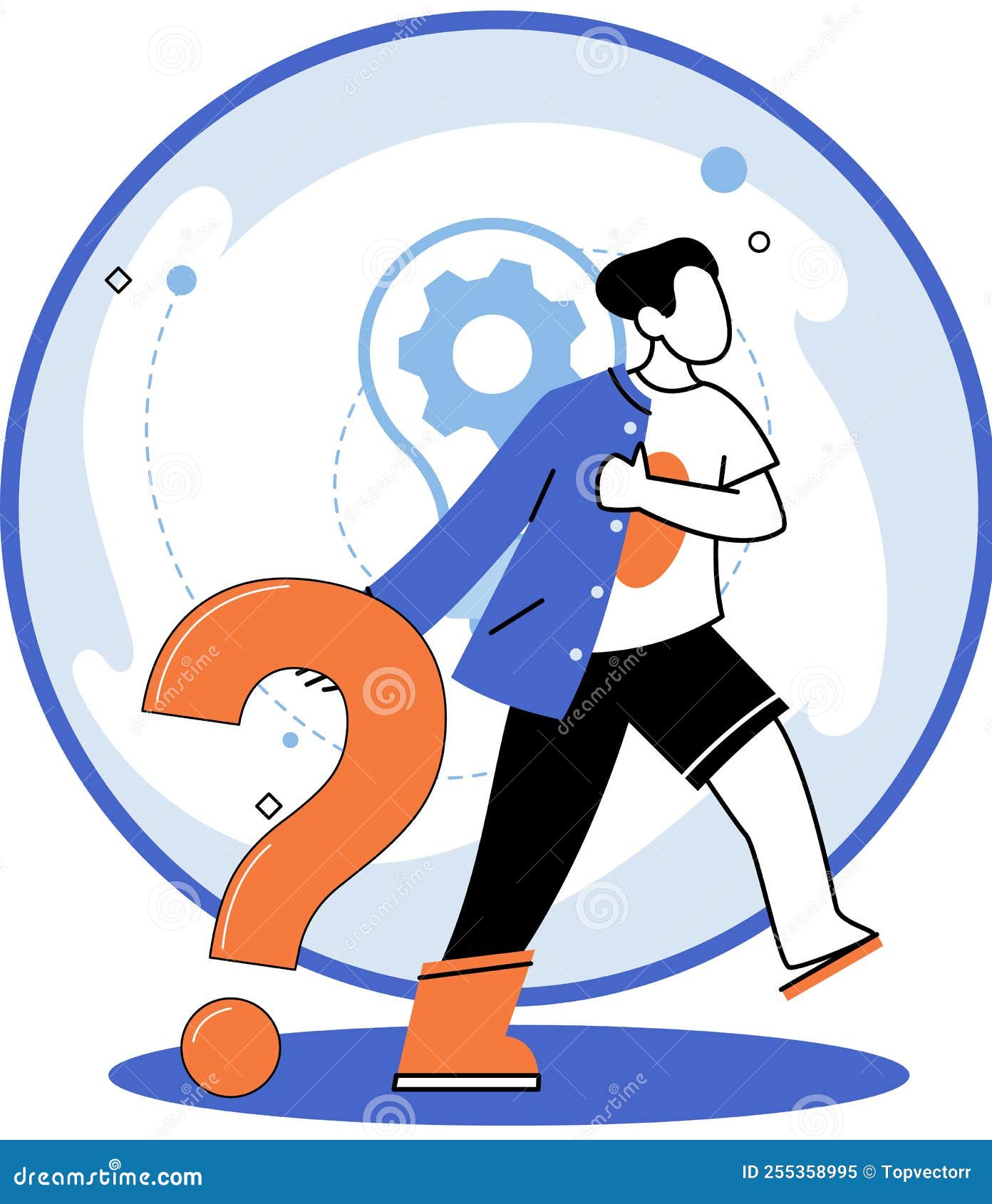 Question Mark, Why Sign. Problem and Solution Concept. Man Looking for ...