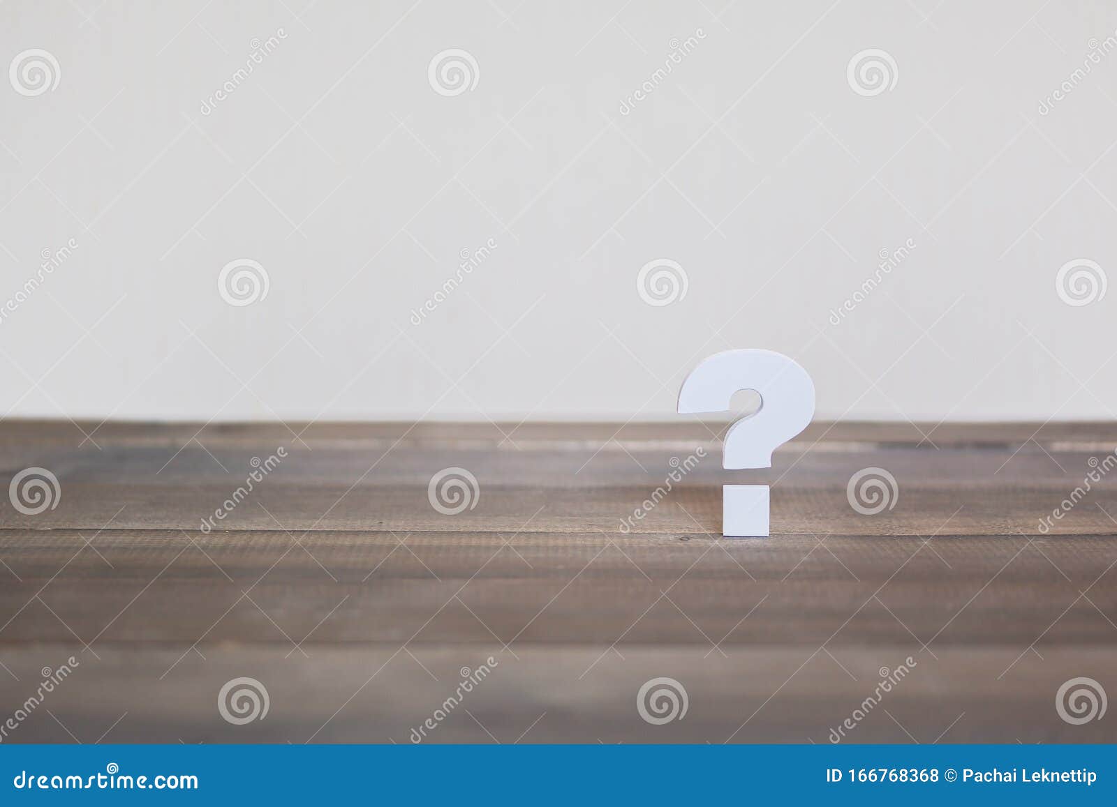 Question Mark on Wood Table , Problem Concept Stock Photo - Image of ...