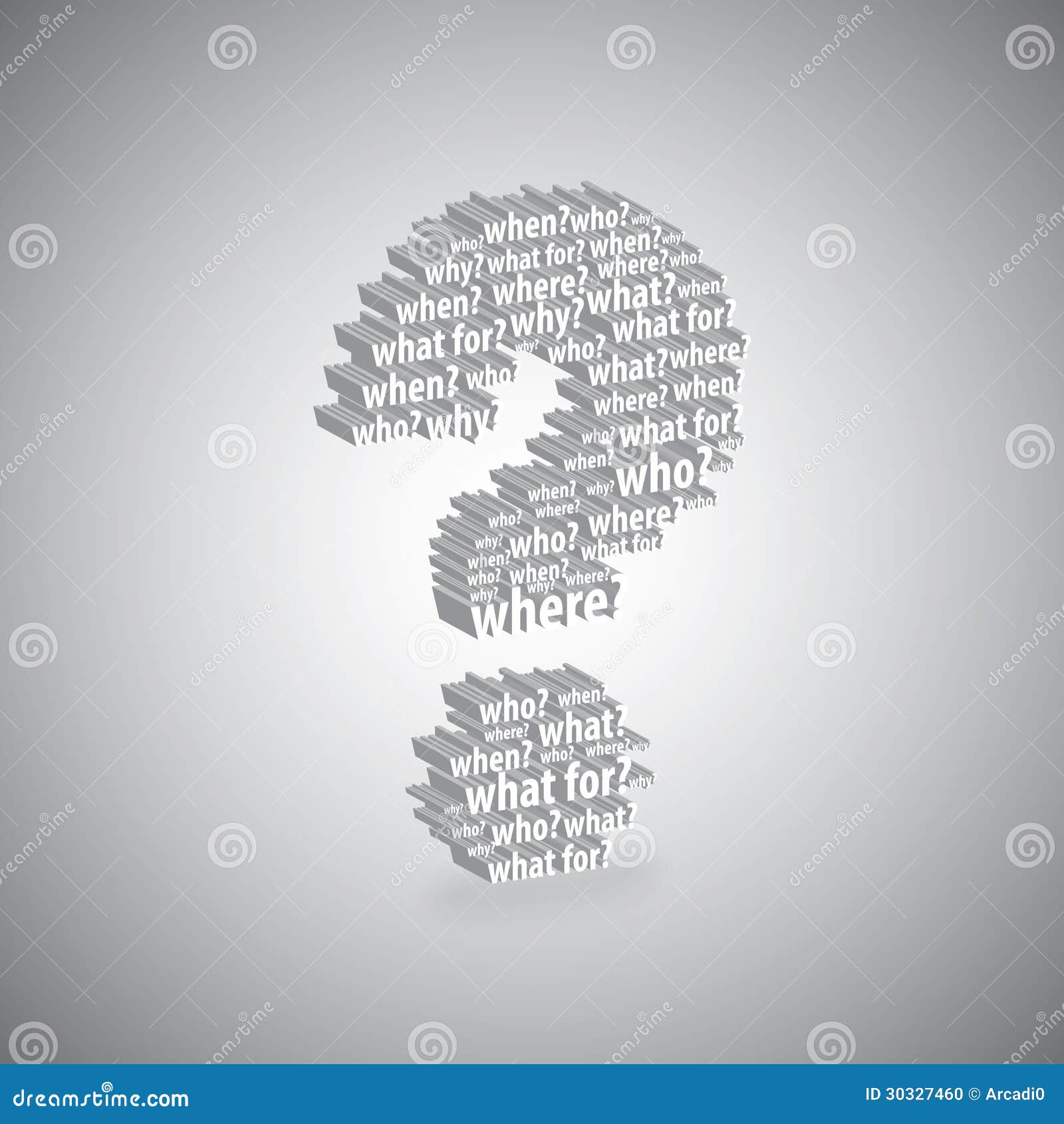 Question Mark Words Symbol Vector Illustration | CartoonDealer.com ...