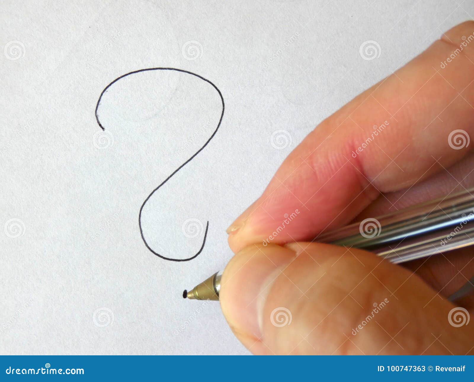 ? Question Mark - Writing Hand Stock Image - Image of interrogation ...