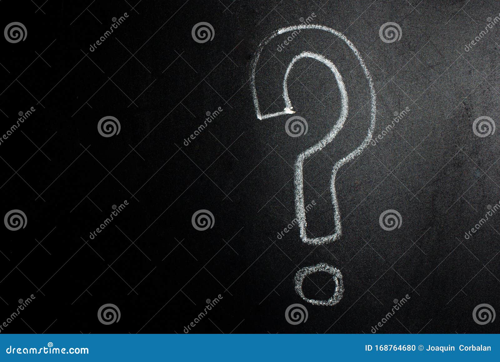 Question Mark Written by Hand on a Blackboard Stock Photo - Image of ...