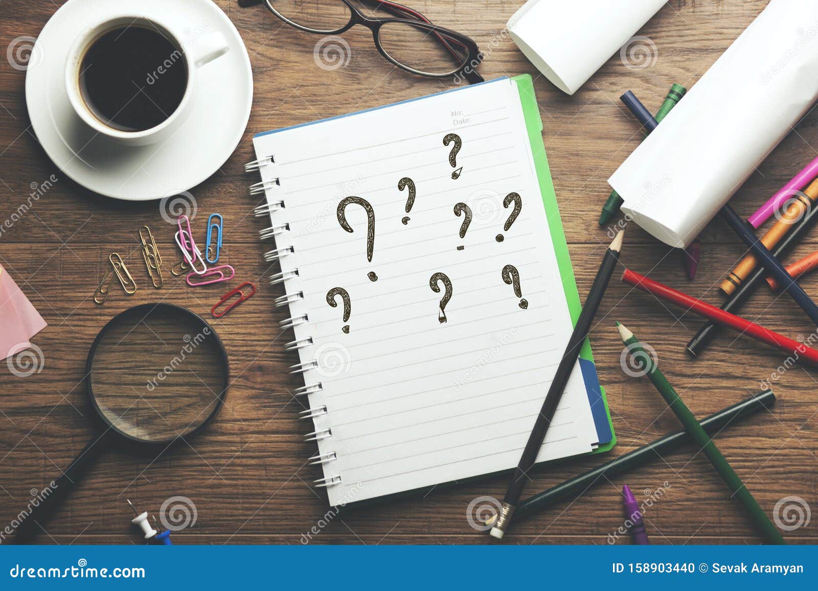 Question Mark Written on Notebook Stock Photo - Image of sign, reminder ...