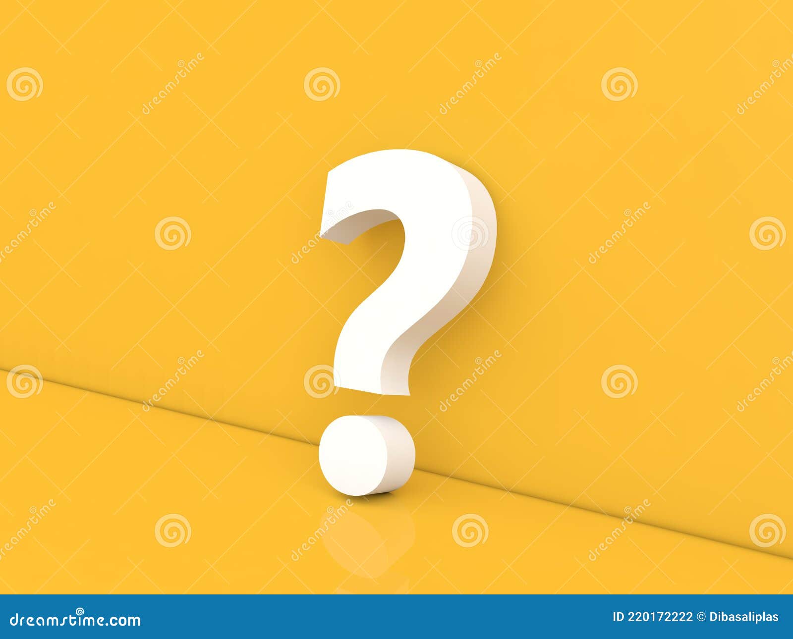 Question Mark on a Yellow Background. Stock Illustration - Illustration ...