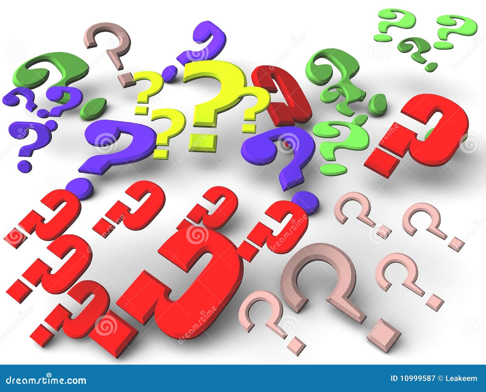 Question marks stock illustration. Illustration of problem - 10999587