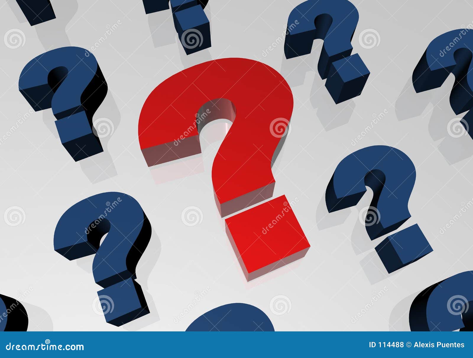 Question marks stock illustration. Illustration of reflection - 114488