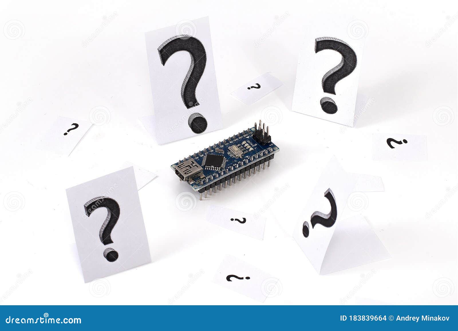 Arduino Nano With Arduino Cable Used In Arduino Programming Arduino Nano Board With Programing