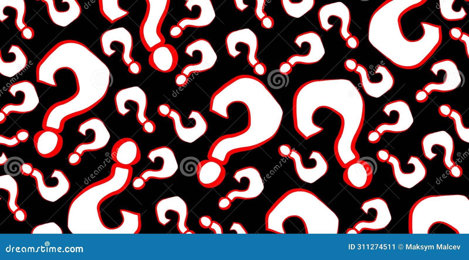 Question Marks on Black Background. Question Mark Pattern Abstract ...
