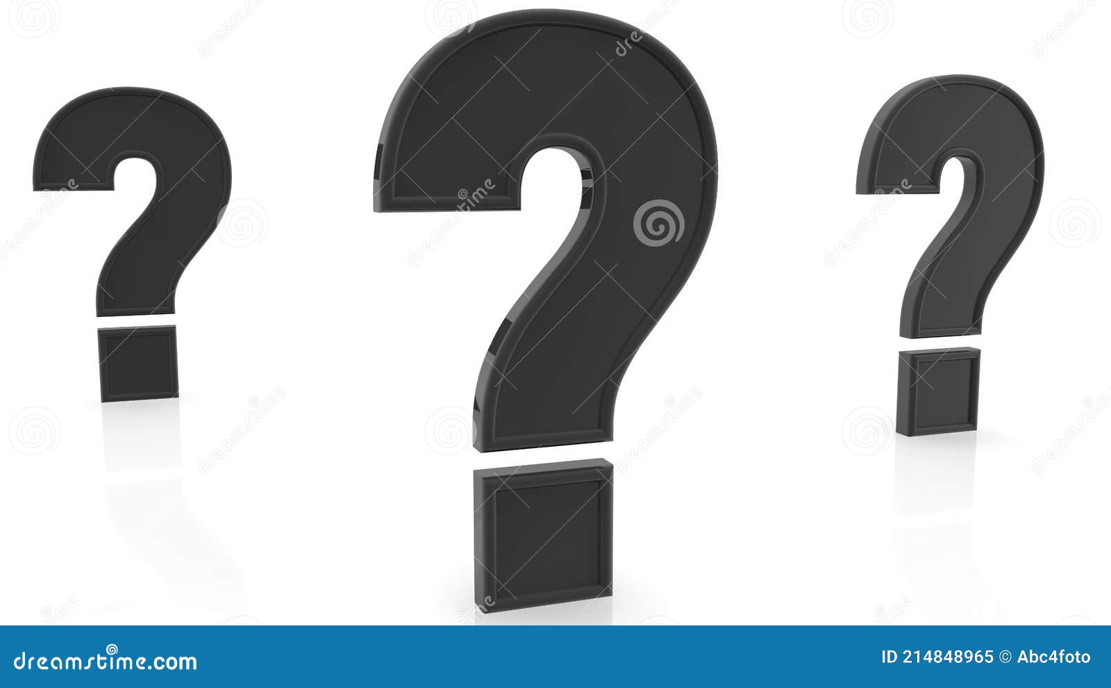 Question Marks in Black Color. Stock Illustration - Illustration of ...
