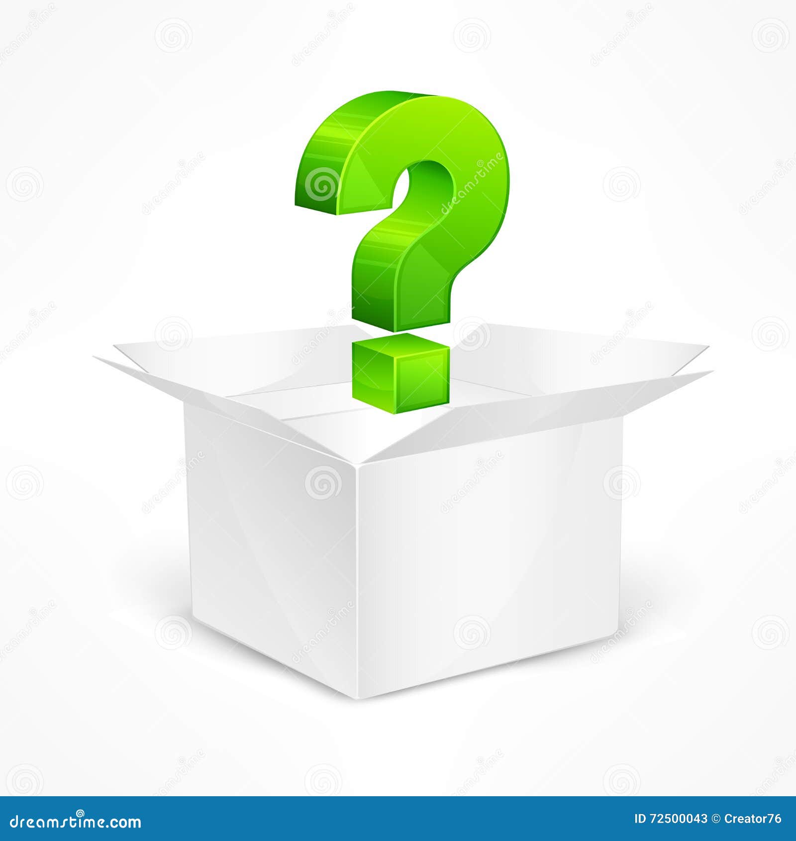 Question marks in box stock vector. Illustration of business - 72500043