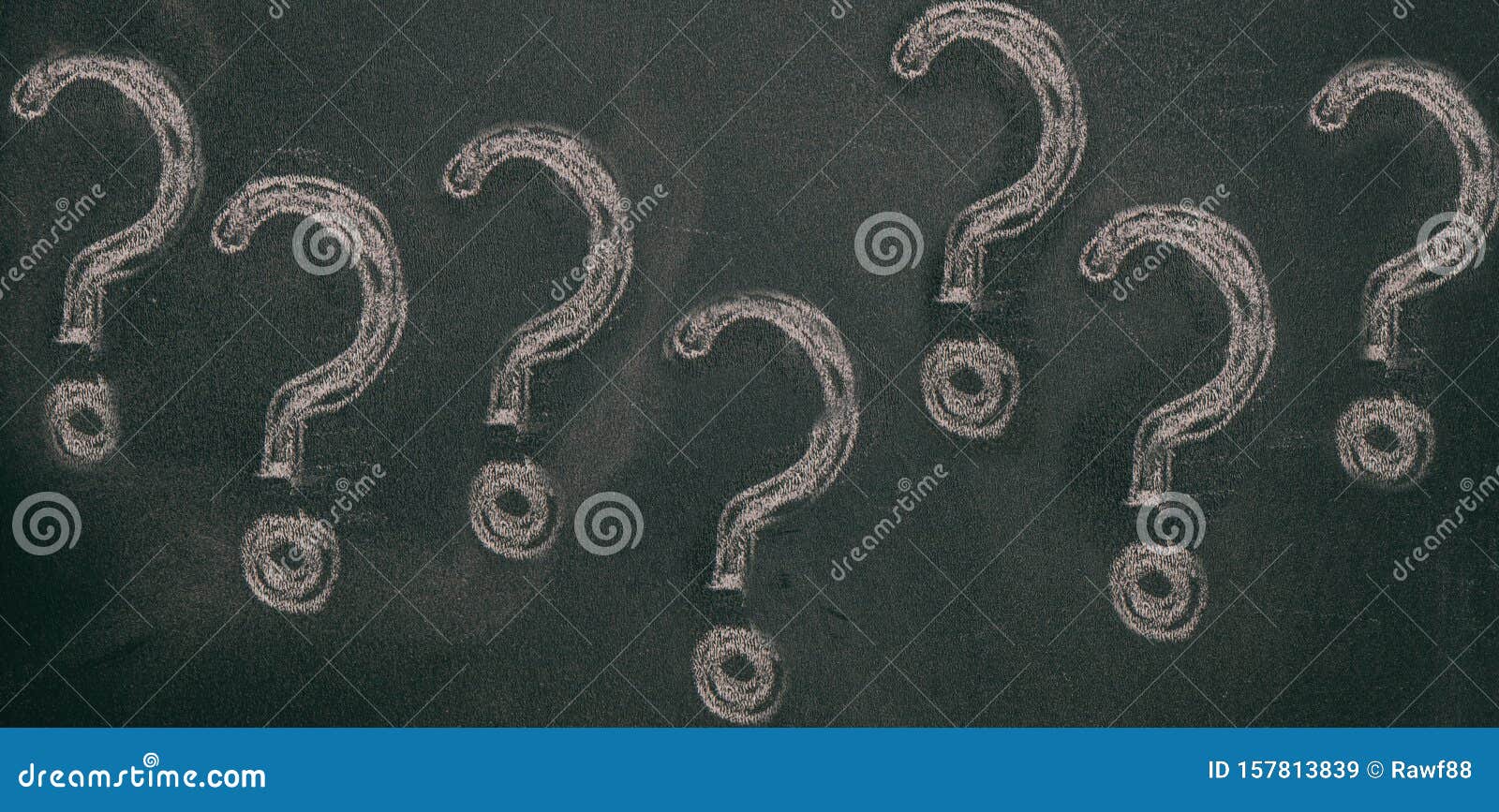 Question Marks Chalk Drawing on Blackboard Background Stock Image ...