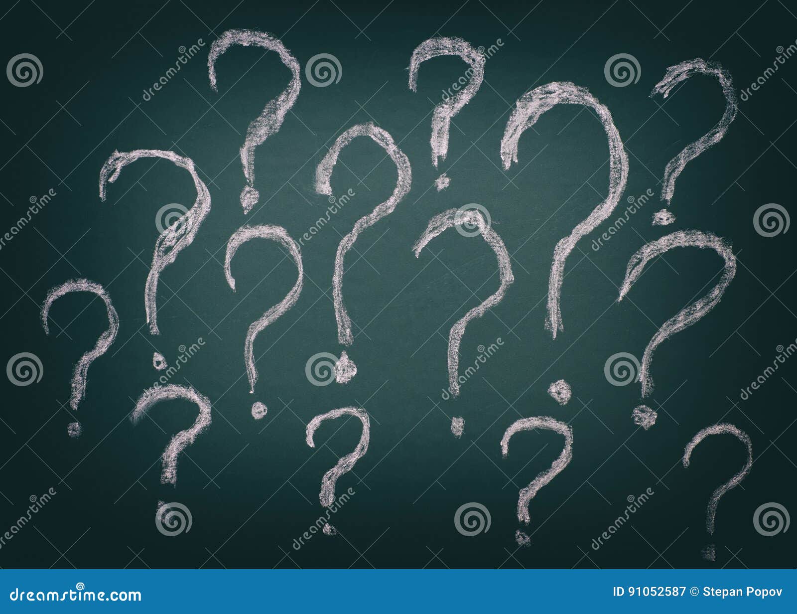 Question Marks on Chalkboard Background Stock Image - Image of ...