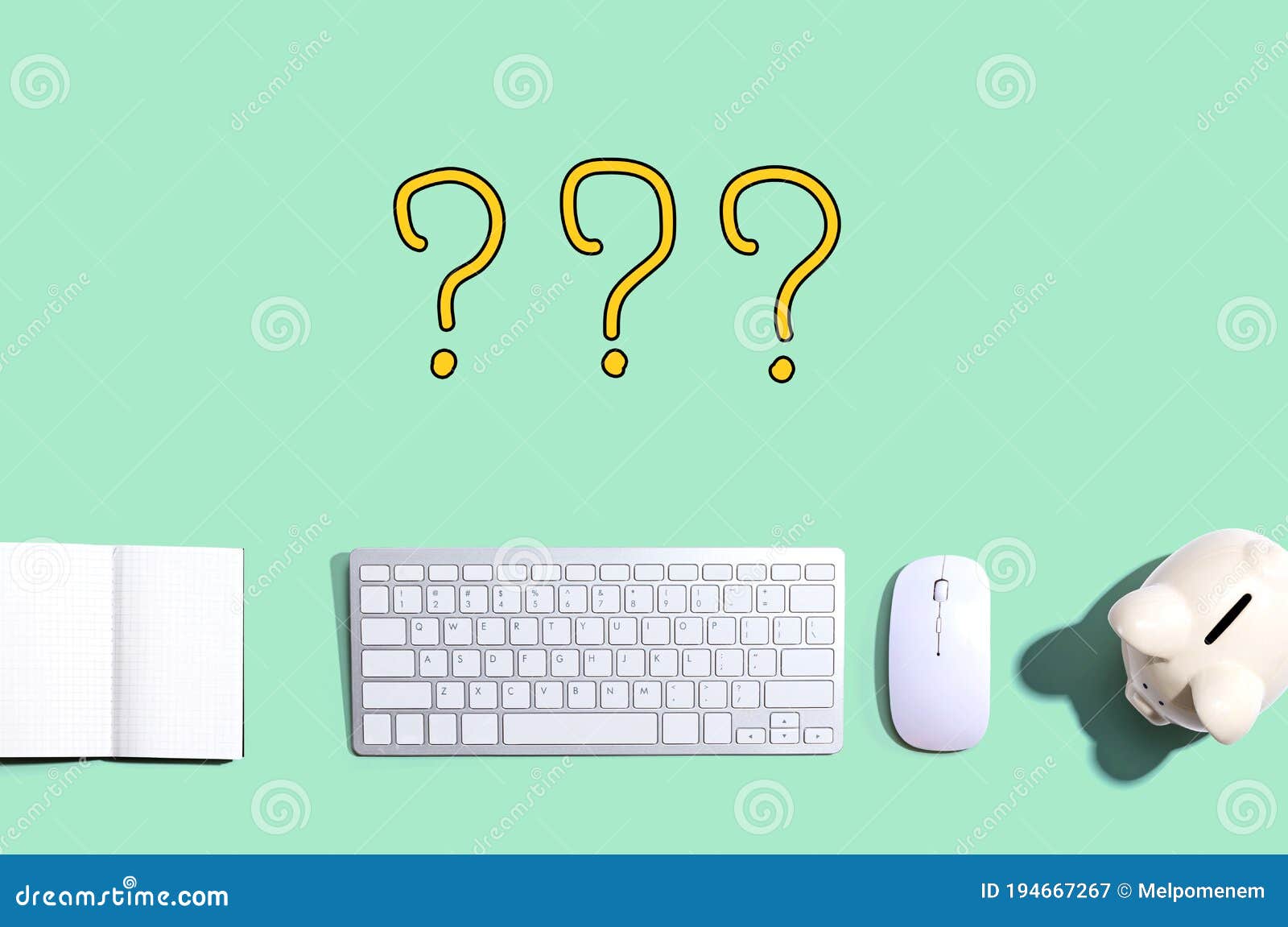 Question Marks with a Computer Keyboard Stock Image - Image of asking ...