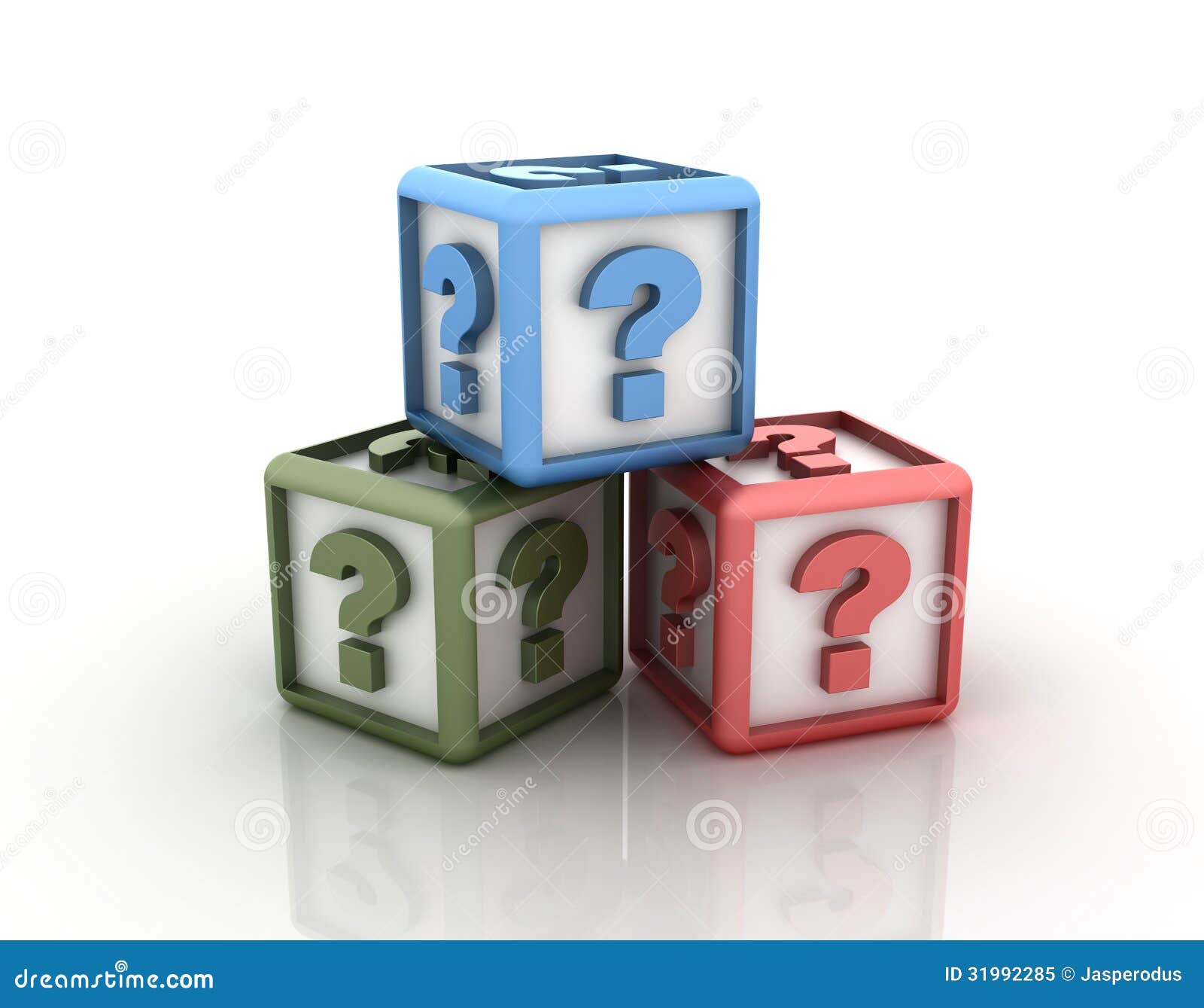 Question Marks Cubes stock illustration. Illustration of solution ...