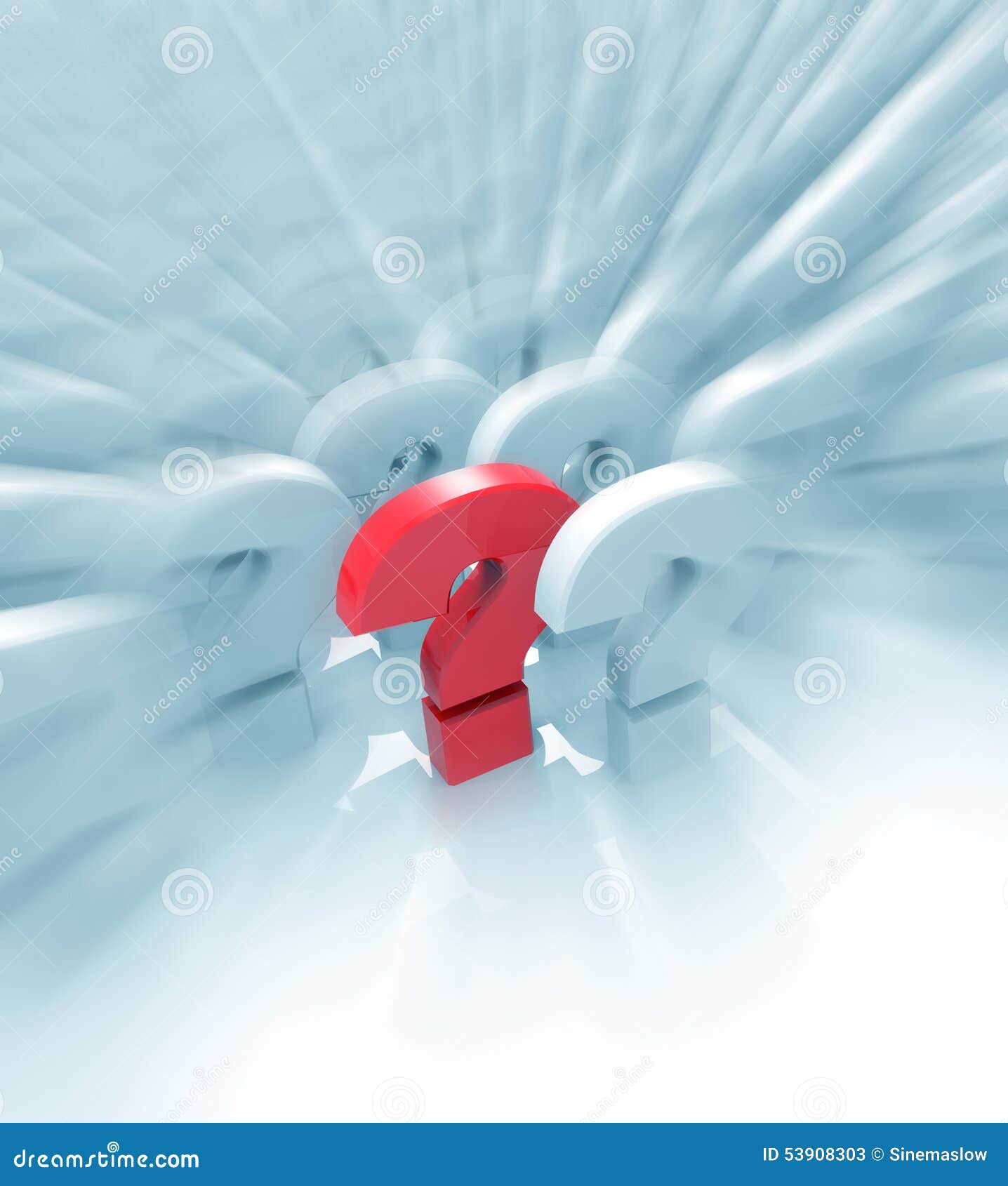 Question Marks 3d Concept Design Stock Illustration - Illustration of ...