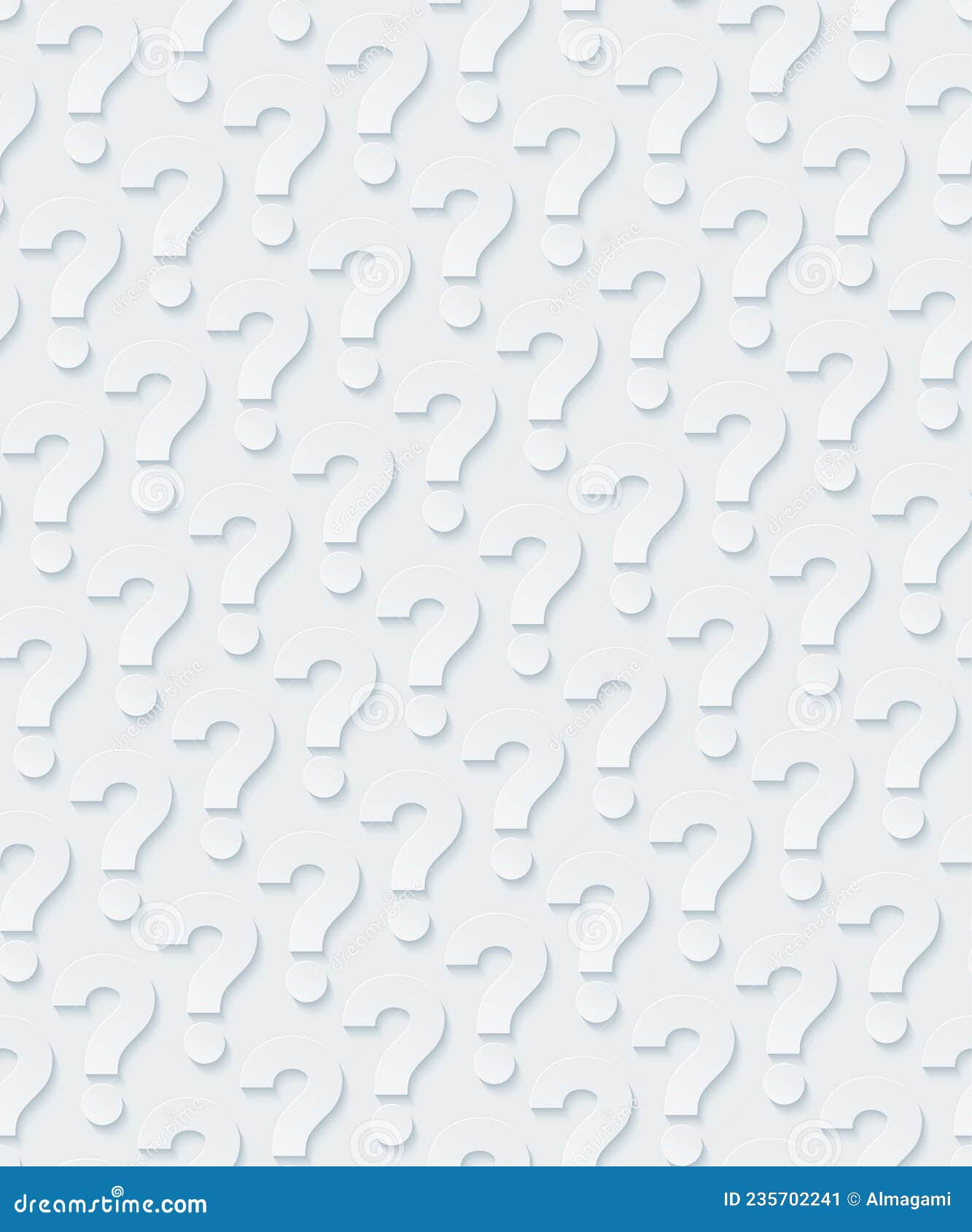 Question Marks 3D Seamless Background. Stock Vector - Illustration of ...
