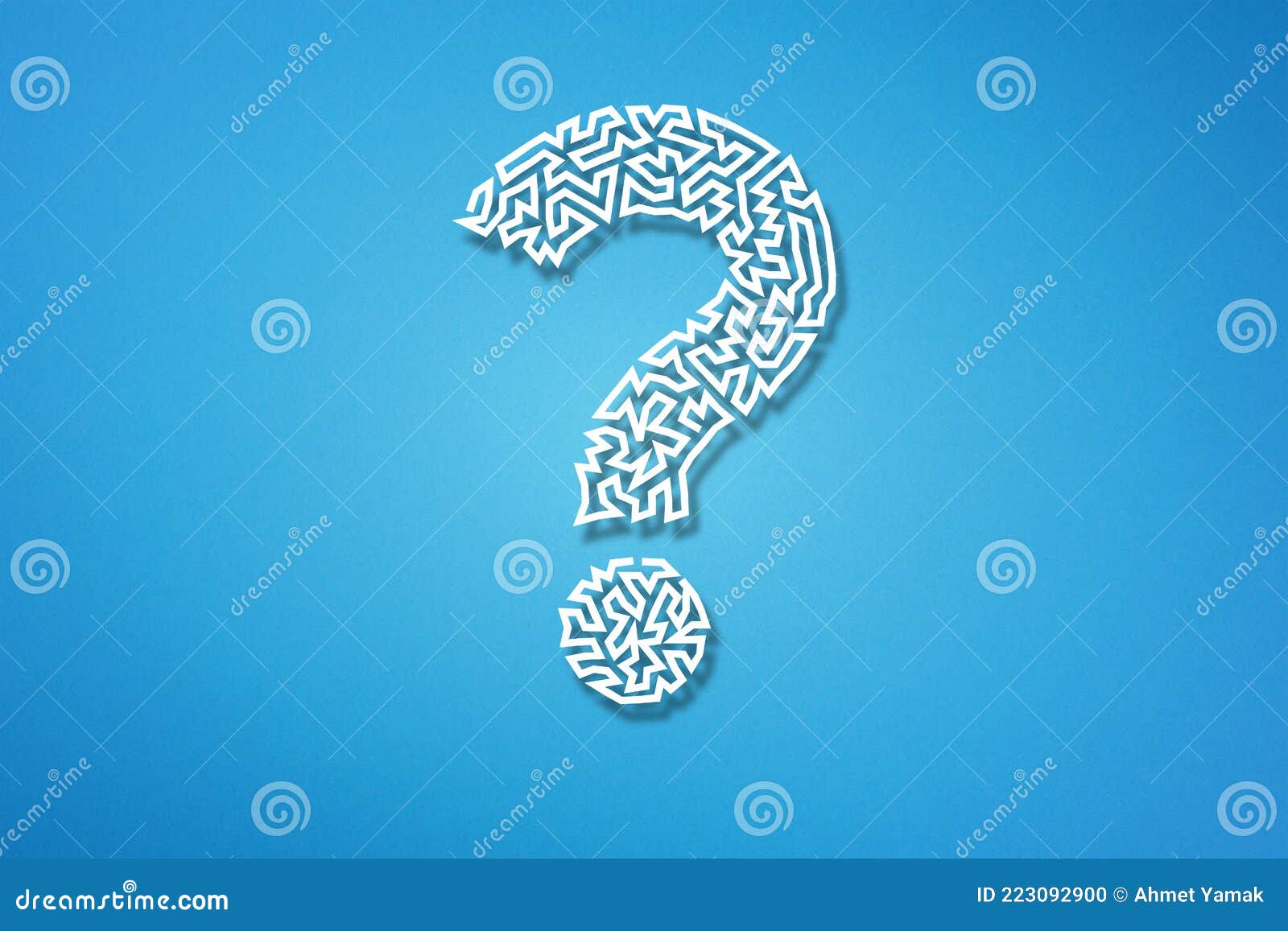 Question Mark Design on Blue Background Stock Illustration ...