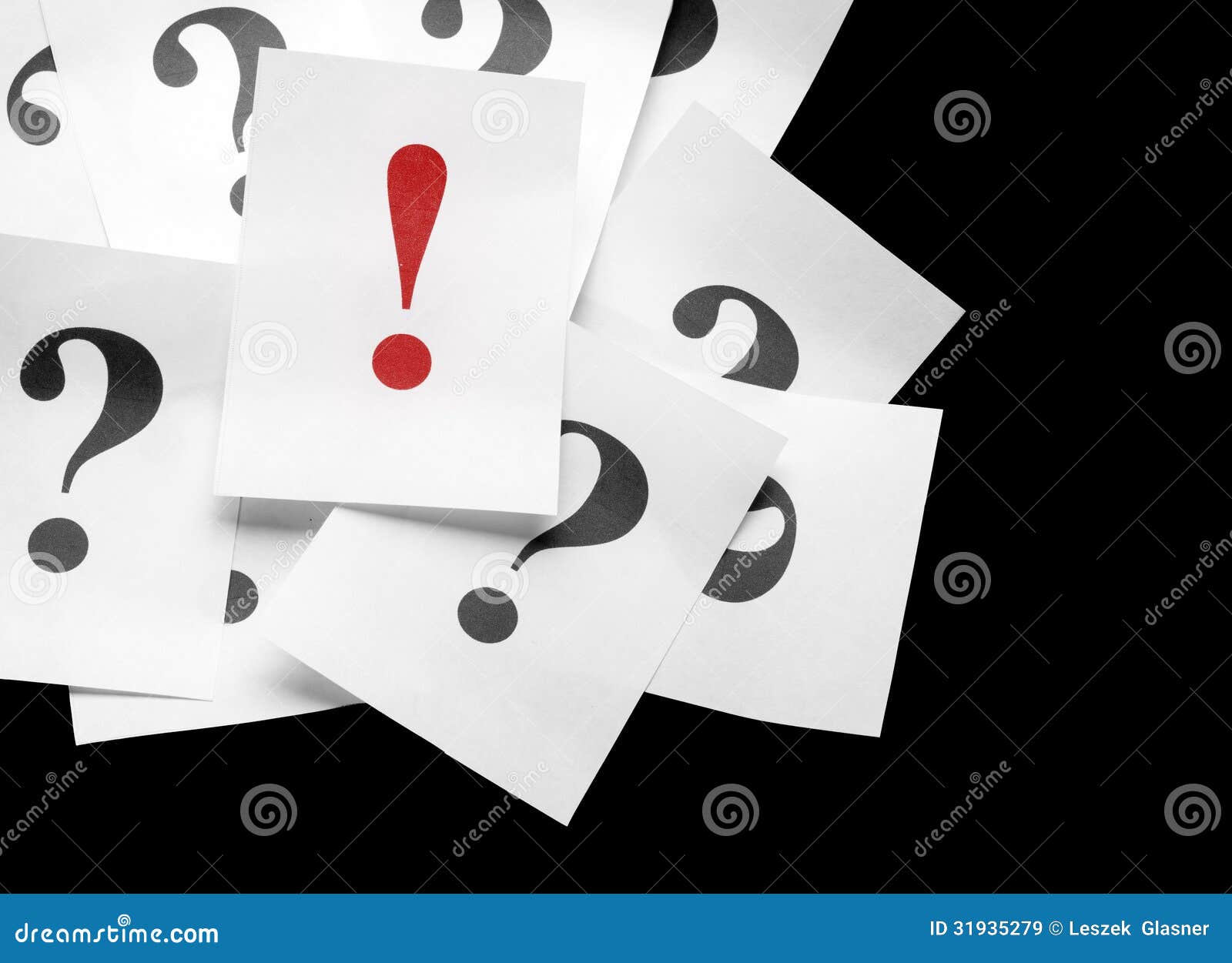 Question Marks and Exclamation Mark, Concept Stock Illustration ...