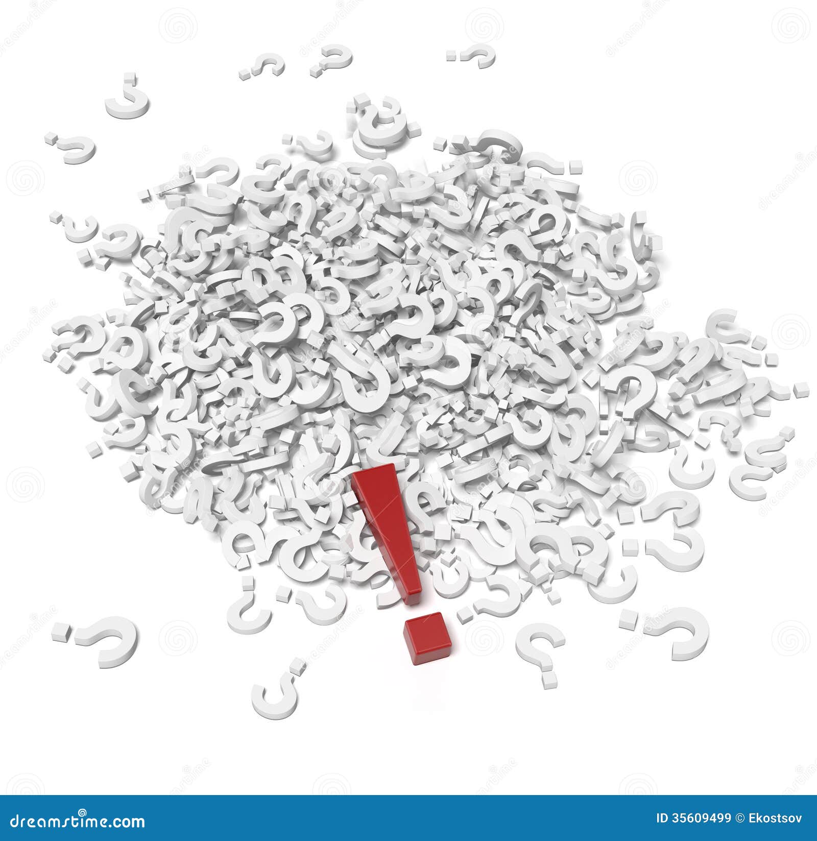 Question Marks and Exclamation Mark Stock Illustration - Illustration ...