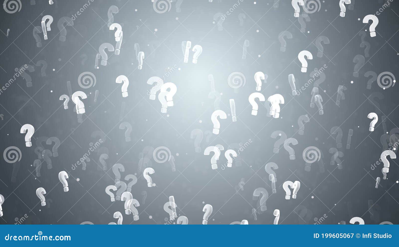 Question Marks Falling Silver and Gold 4K 3D Loop Animation New Motion ...