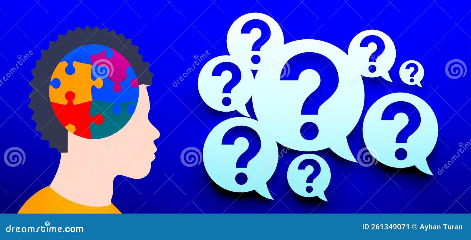 Question Marks,feedback and Confusion Concept . Stock Illustration ...