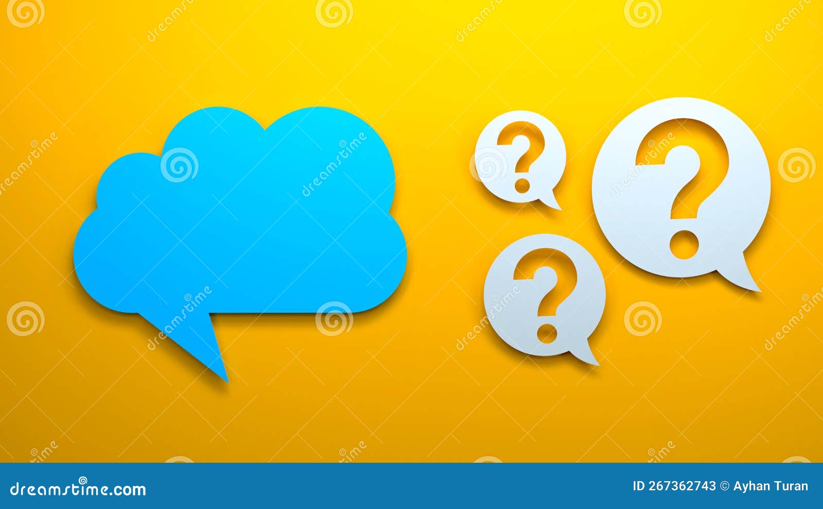 Question Marks,feedback and Ideas Concept Stock Image - Image of ...
