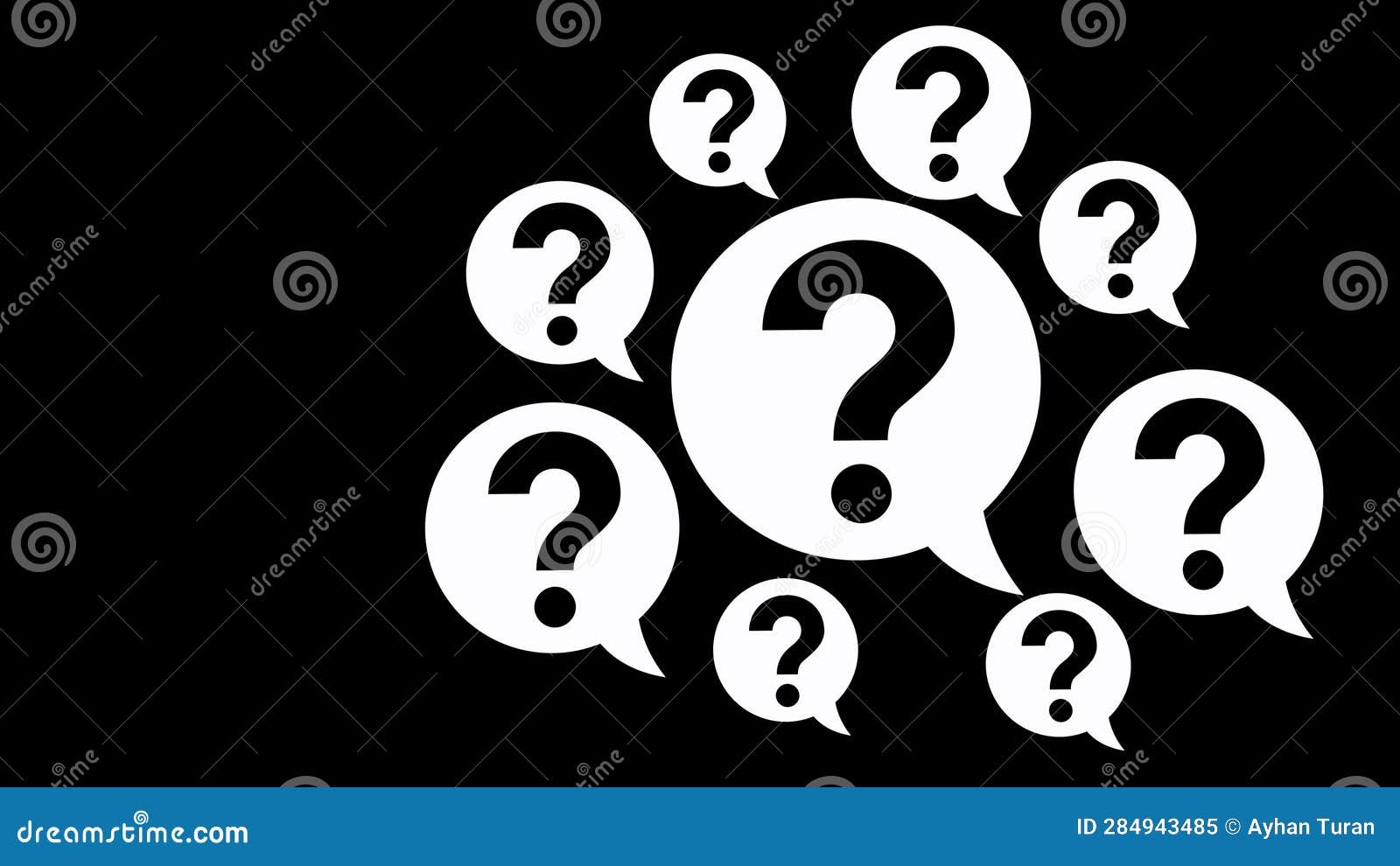 Question Marks,feedback and Ideas Concept Stock Illustration ...