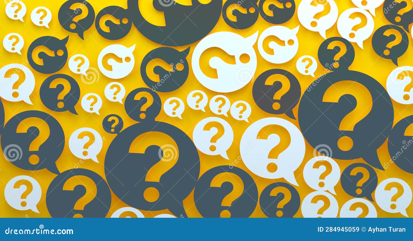 Question Marks,feedback and Ideas Concept Stock Illustration ...