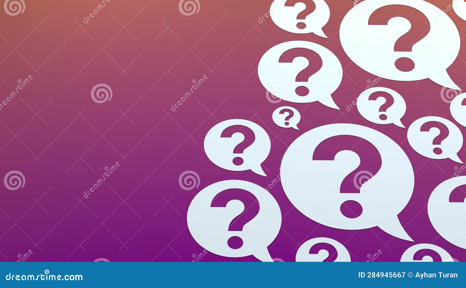 Question Marks,feedback and Ideas Concept Stock Illustration ...