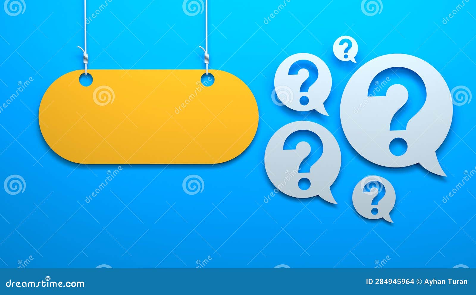 Question Marks,feedback and Ideas Concept Stock Illustration ...