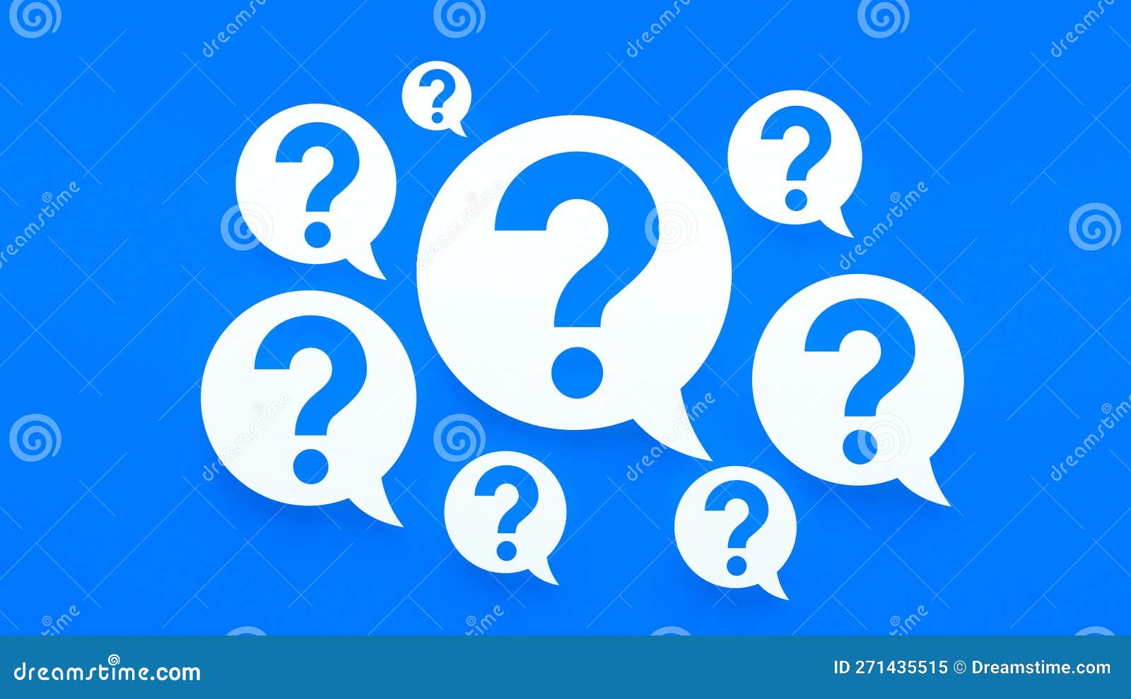 Question Marks,feedback and Ideas Concept Stock Illustration ...