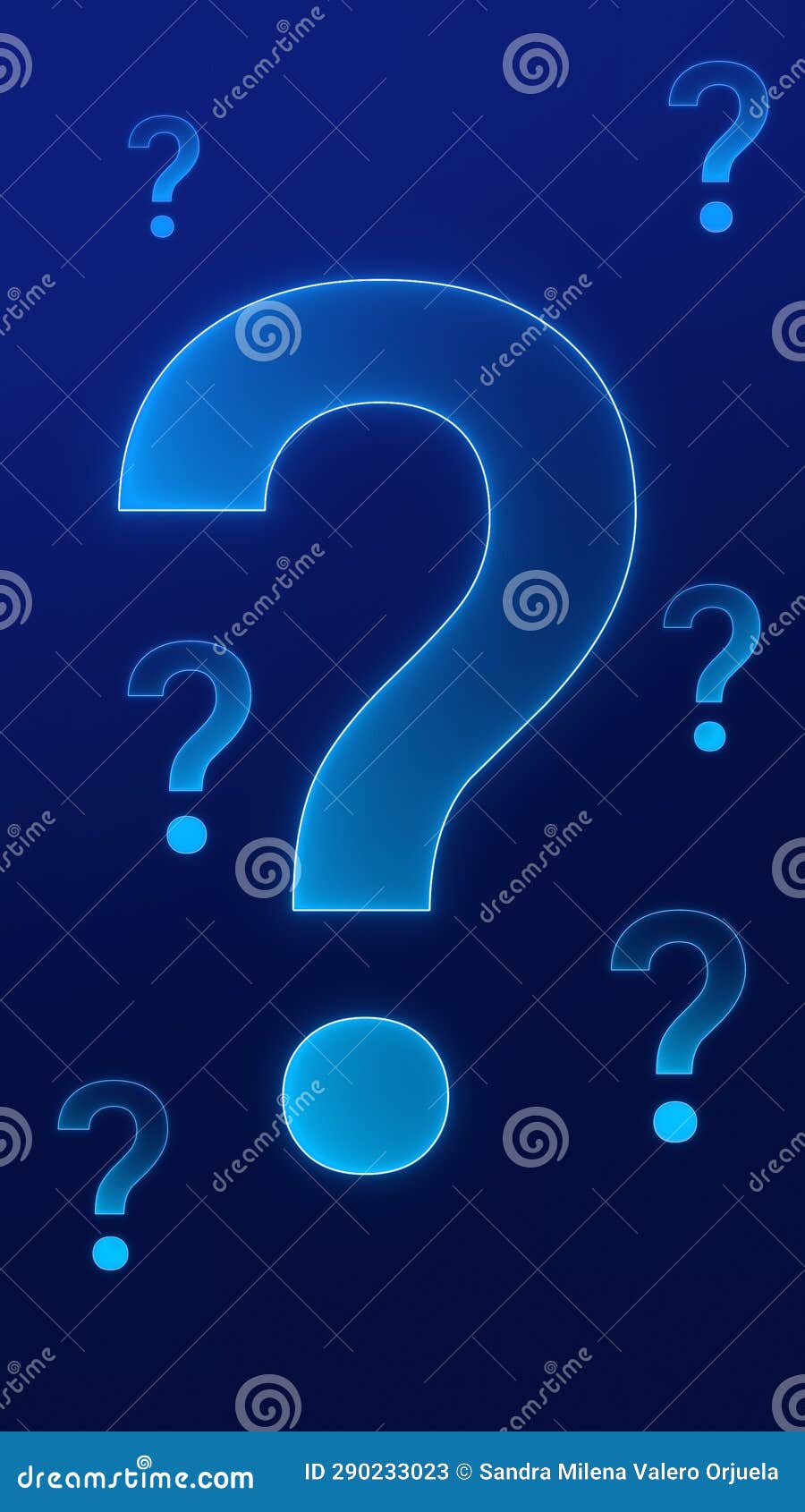 Question Marks on Gradient Blue Background Stock Illustration ...