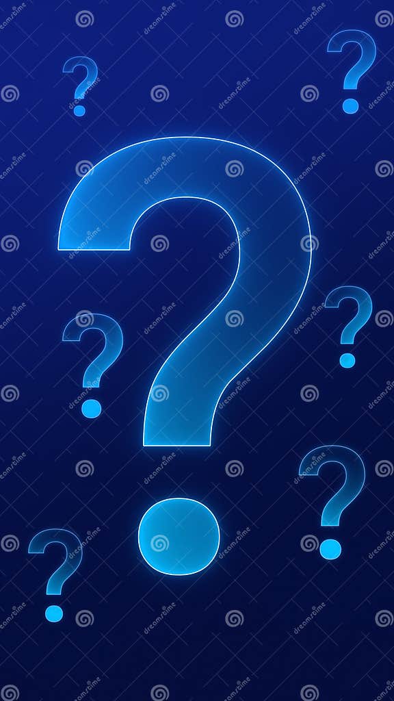 Question Marks on Gradient Blue Background Stock Illustration ...