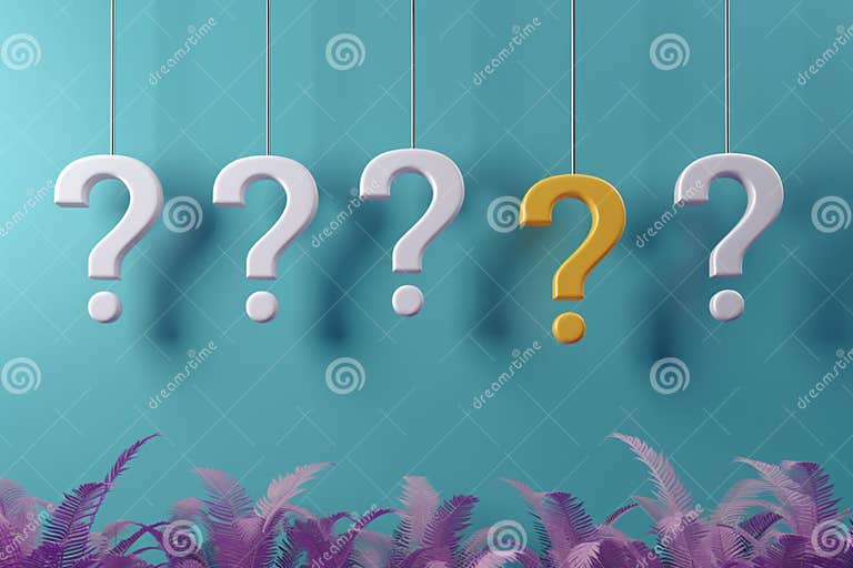 Question Marks Hanging on Gradient Background Seeking Answers Concept ...